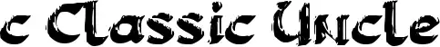 c Classic Uncle font by wep | FontRiver