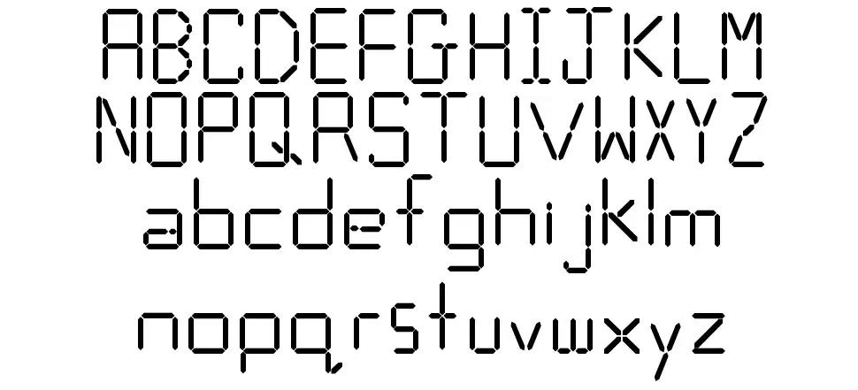 Calculator font by Artsy-Antics | FontRiver