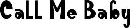 Call Me Baby font by Typer Std | FontRiver