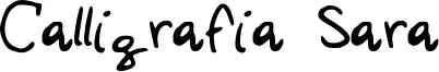 Calligrafia Sara font by Sara Staffelli | FontRiver