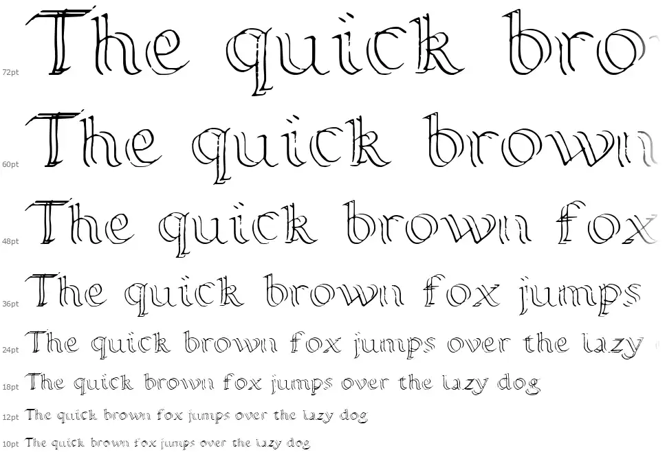 Calligraphy Double Pencil font by SpideRaY | FontRiver