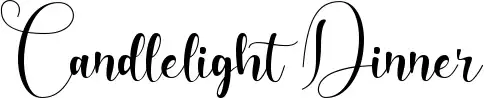 Candlelight Dinner font by Stefani Letter | FontRiver