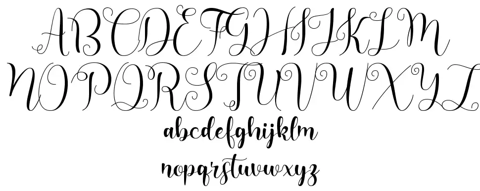 Candlelight Dinner font by Stefani Letter | FontRiver