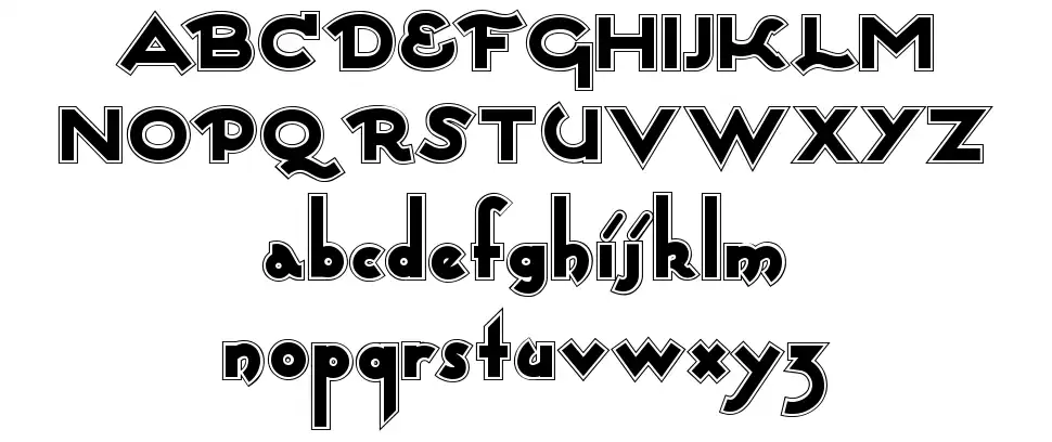 Fuente Captain Swabby diseñada por Nick's Fonts