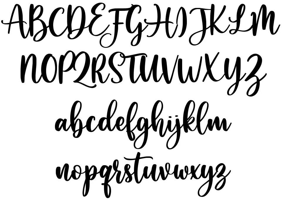 Caristha font by Abo Daniel | FontRiver