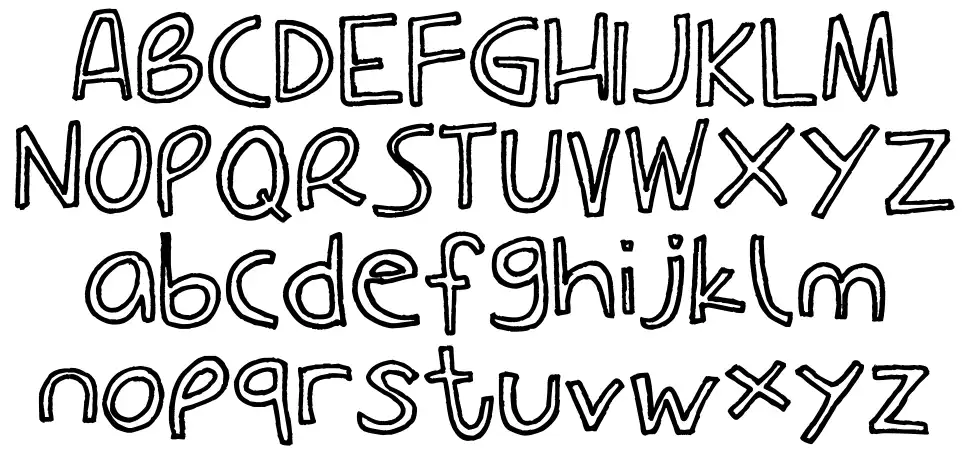 Carla Outline font by Fourmi | FontRiver