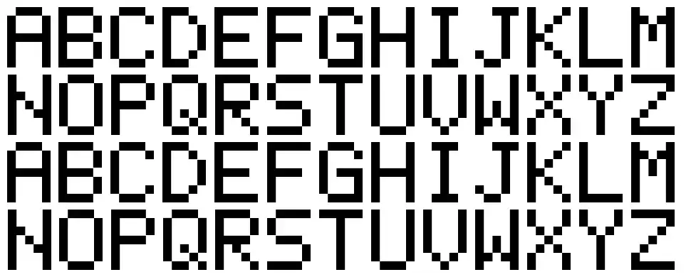 Casio FX-702P font by myname5749 | FontRiver