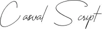 Casual Script font by Type Graphy | FontRiver