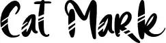 Cat Mark font by nomlimofont | FontRiver