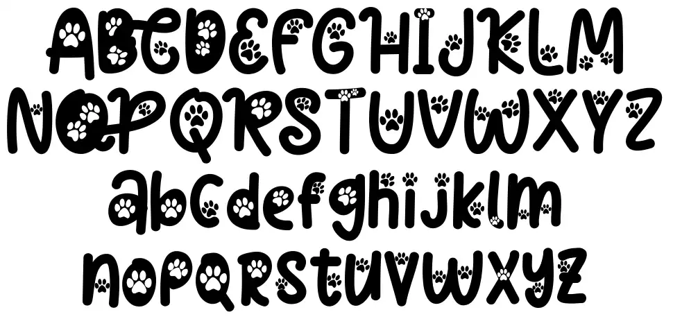 Cat Paw font by Bearytype | FontRiver