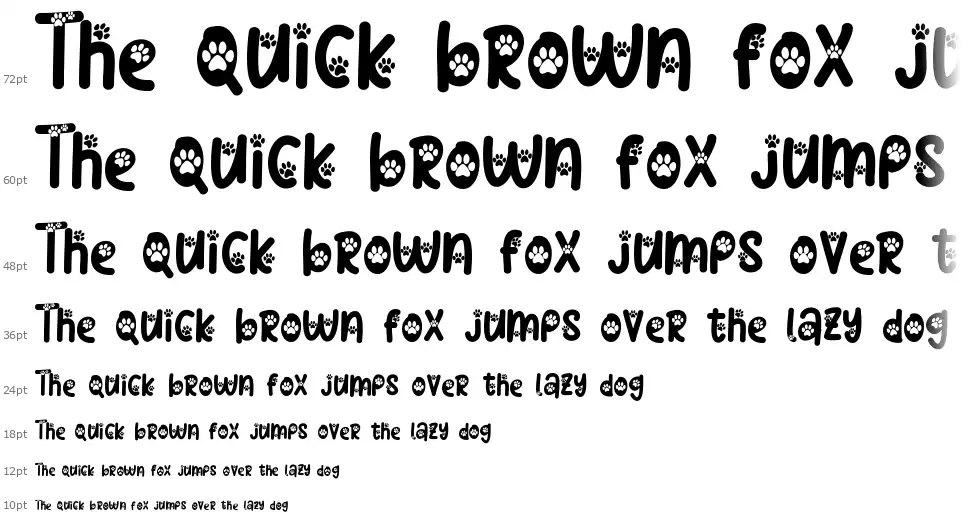 Cat Paw font by Bearytype | FontRiver