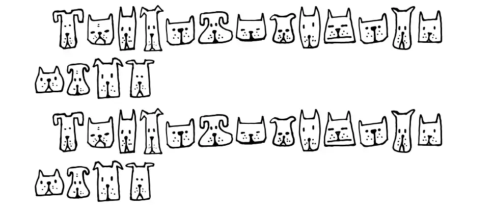 Cats and Dogs font by Vladimir Nikolic | FontRiver