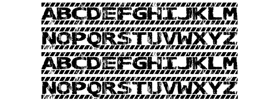 Caution font by Jayde Garrow | FontRiver