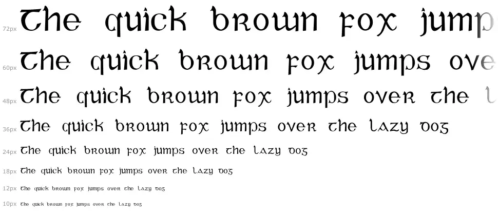 Celtic Gaelige font by Susan K. Zalusky | FontRiver