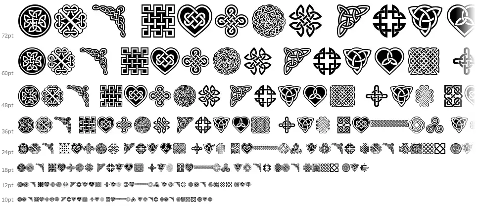 Celtic Knots font by Woodcutter | FontRiver