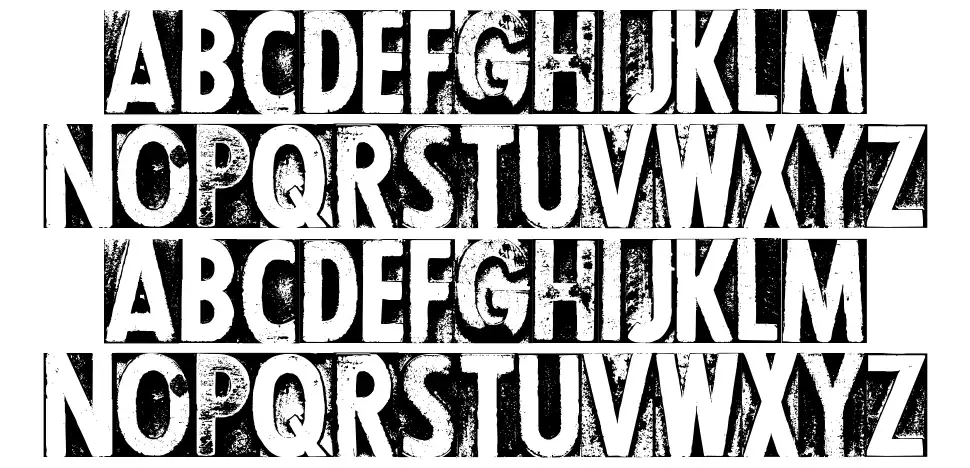 CF Letterpress Type font by CloutierFontes | FontRiver