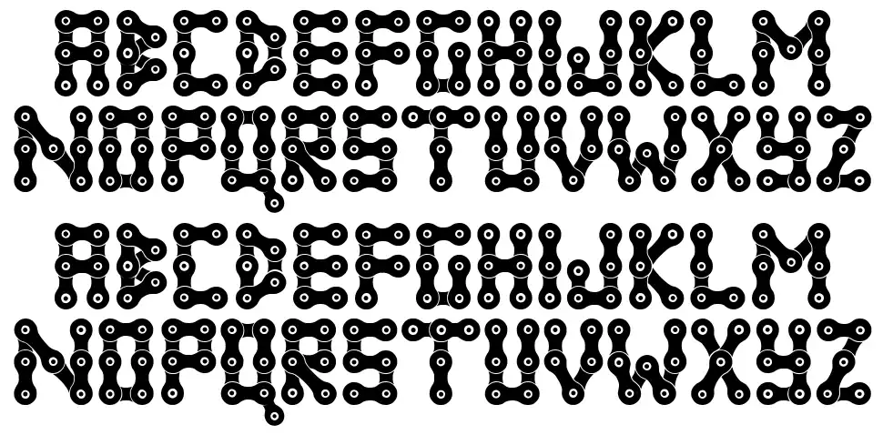 Chain Style font by Woodcutter | FontRiver