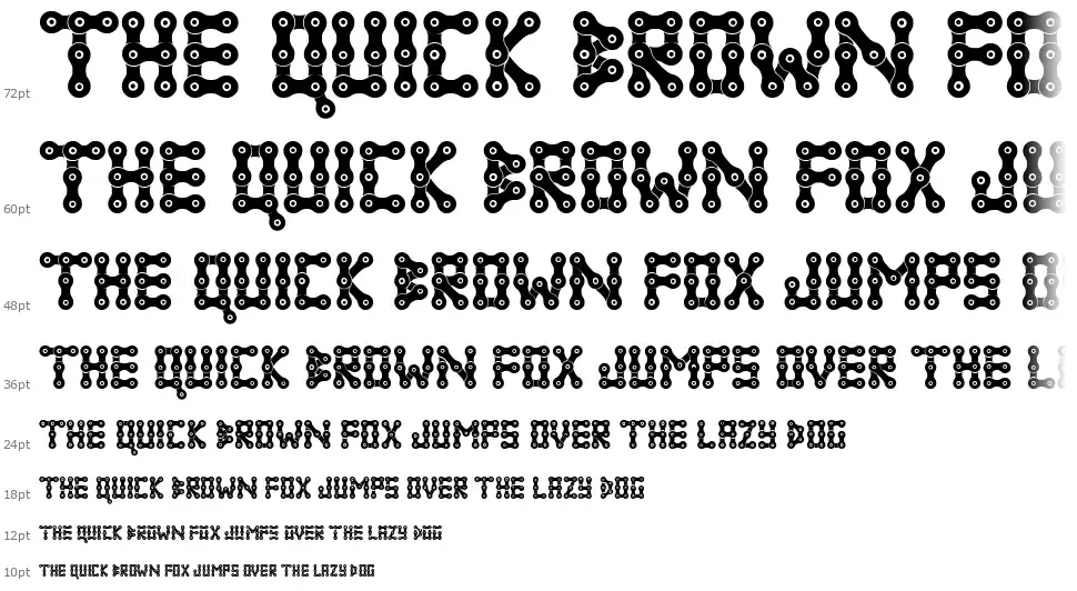 Chain Style font by Woodcutter | FontRiver