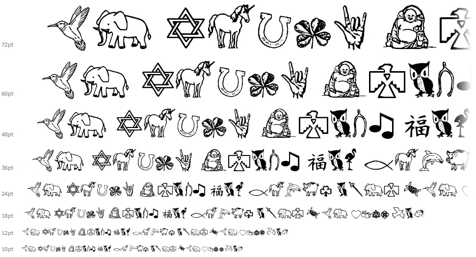 Charming Symbols font by Iacy | FontRiver