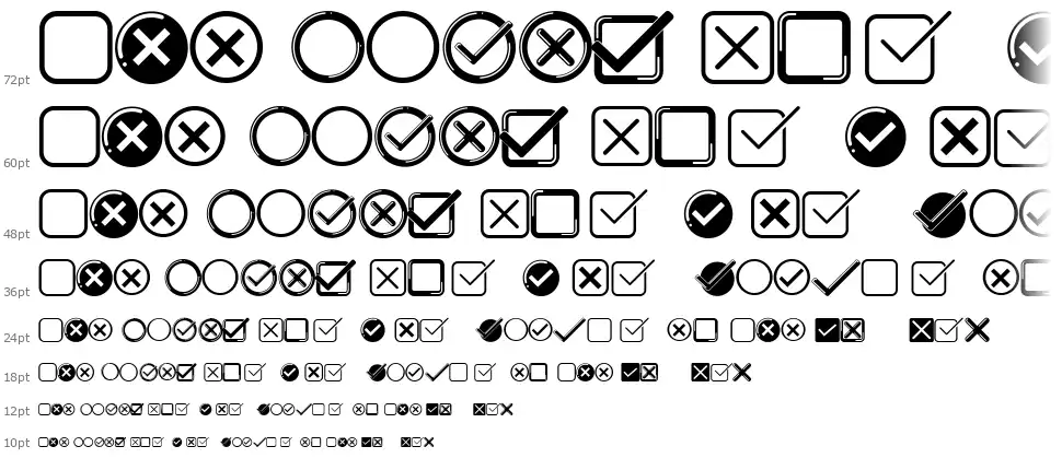 Check Icons font by Vladimir Nikolic | FontRiver