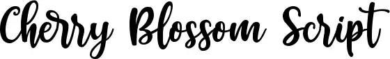 Cherry Blossom Script font by Zeenesia Studio | FontRiver