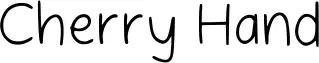 Cherry Hand font by Jazmin Mendez | FontRiver
