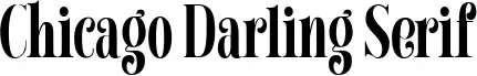 Chicago Darling Serif font by Gatype | FontRiver