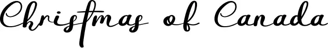 Christmas of Canada font by Erik Studio | FontRiver