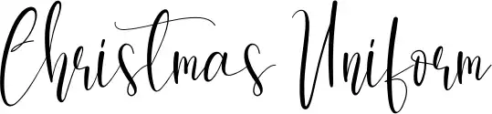Christmas Uniform font by scratchones | FontRiver