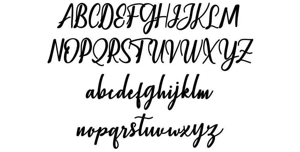 Fuente Christopher Script diseñada por Bandit handmade