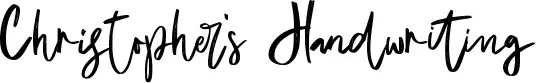 Christopher's Handwriting font by Letterara | FontRiver