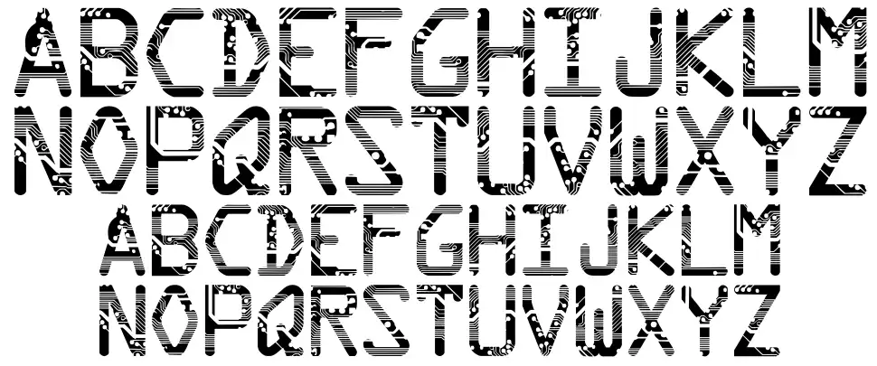 Circuit font by | FontRiver