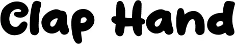 Clap Hand font by Khurasan | FontRiver