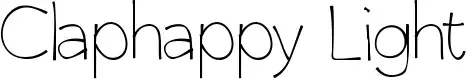 Claphappy Light font by Kate Matheson | FontRiver