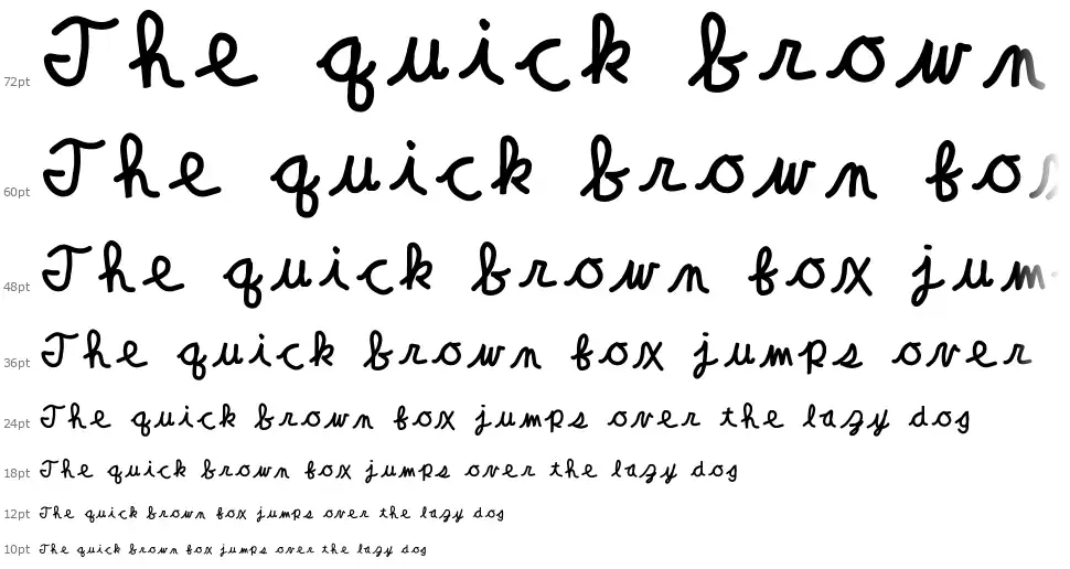 Fuente Clara Lee Cursive diseñada por Hamelton Media