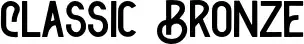 Classic Bronze font by Youthlabs Studio | FontRiver