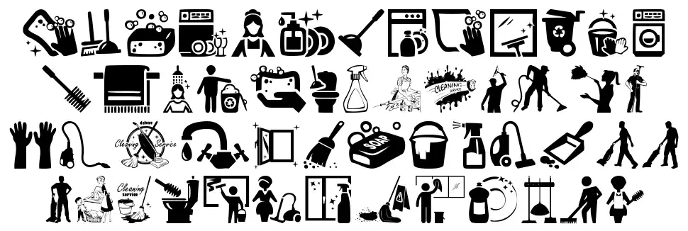 Cleaner font by Woodcutter | FontRiver