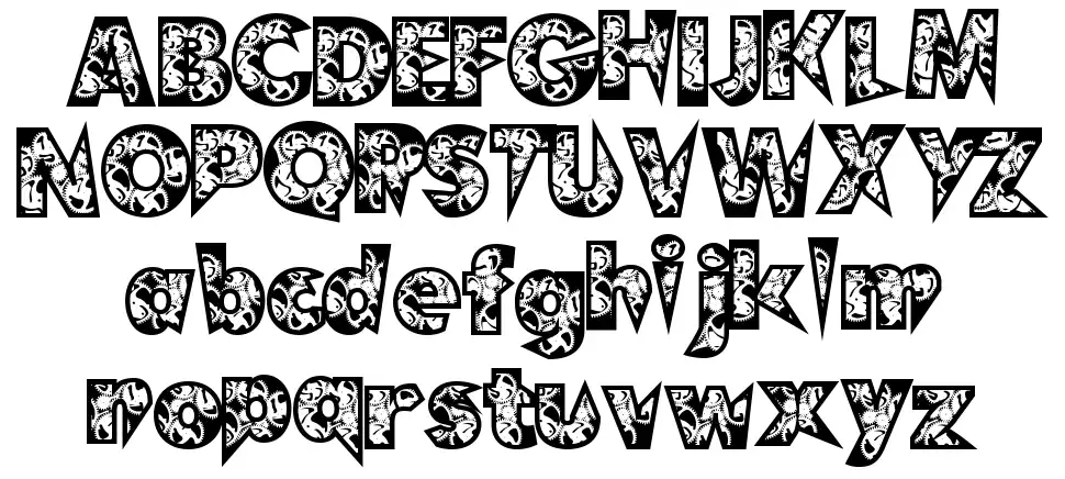 Clock Work font by Xerographer Fonts | FontRiver