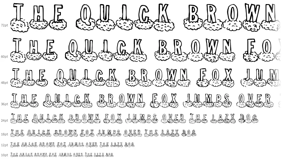 Cloud Ahead font by Xerographer Fonts | FontRiver