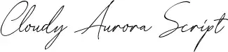 Cloudy Aurora Script font by Saridezra | FontRiver