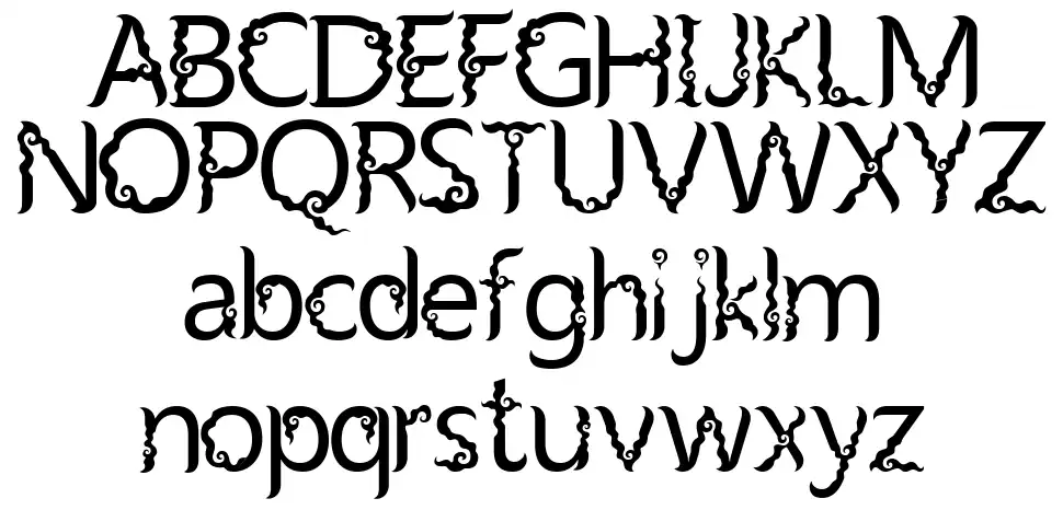 Cloudy Mega font by Trice | FontRiver