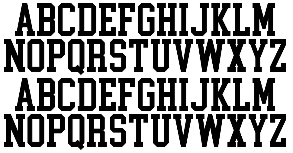 College Block 2.0 font by Sharkshock | FontRiver