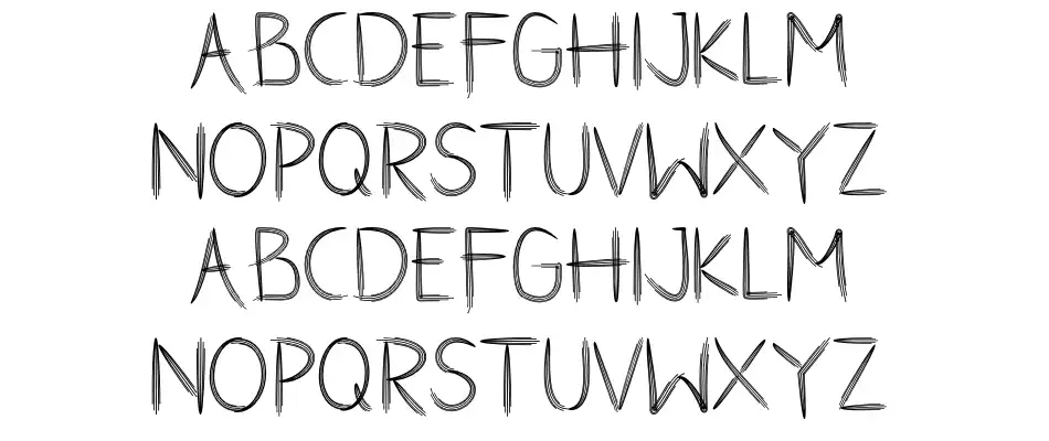 Combined Lines Schriftart zum kostenlosen Download