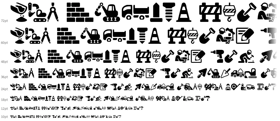 Construction Icons font by Woodcutter | FontRiver