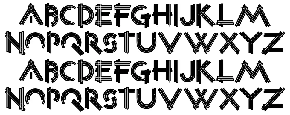 Construxia Black Inline font by Manfred Klein | FontRiver