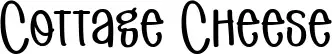 Cottage Cheese font by Brittney Murphy Design | FontRiver
