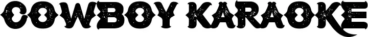 Cowboy Karaoke font by Font Monger | FontRiver