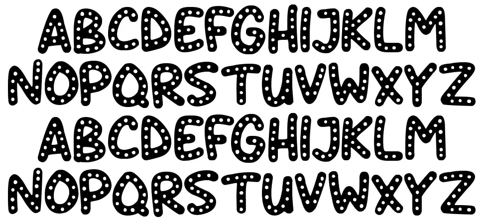Crazy Dots font by Darrell Flood | FontRiver