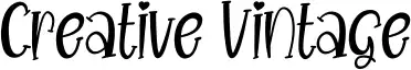 Creative Vintage font by Kateeng Ciu | FontRiver
