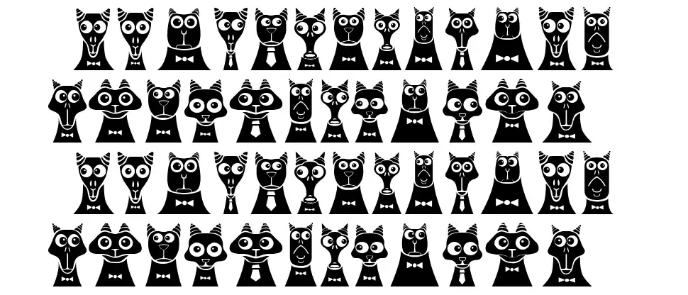 Creatures with Horns font by Vladimir Nikolic | FontRiver